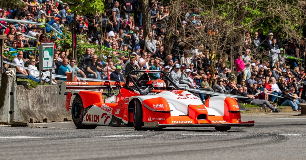 Ceremonial awarding of the national champions in hill climbing races ...